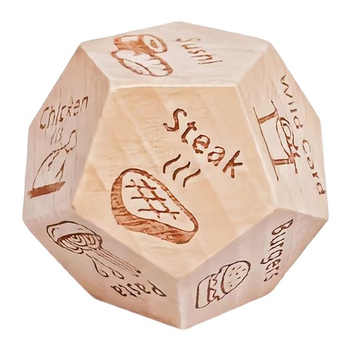 Date Night Ideas Dice Wooden Decision Set for Couples Fun Dinner Prop ...