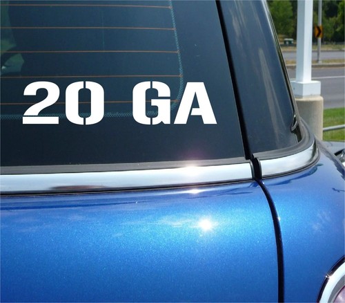 20 GA VINYL DECAL STICKER FOR AMMO CAN BULLET BOX SHELL CALIBER RIFLE ...