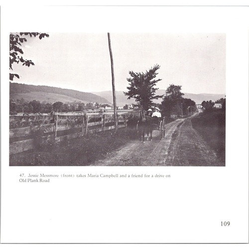 J Messmore Takes M Campbell For A Drive 1880s Upstate NY Book Plate ...