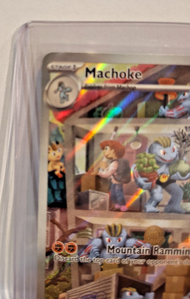 Pokémon TCG Machoke 177/165 Scarlet & Violet 151 Illustration Rare NM ...