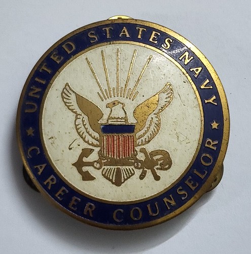 UNITED STATES NAVY CAREER COUNSELOR ENAMEL PIN 2" | eBay