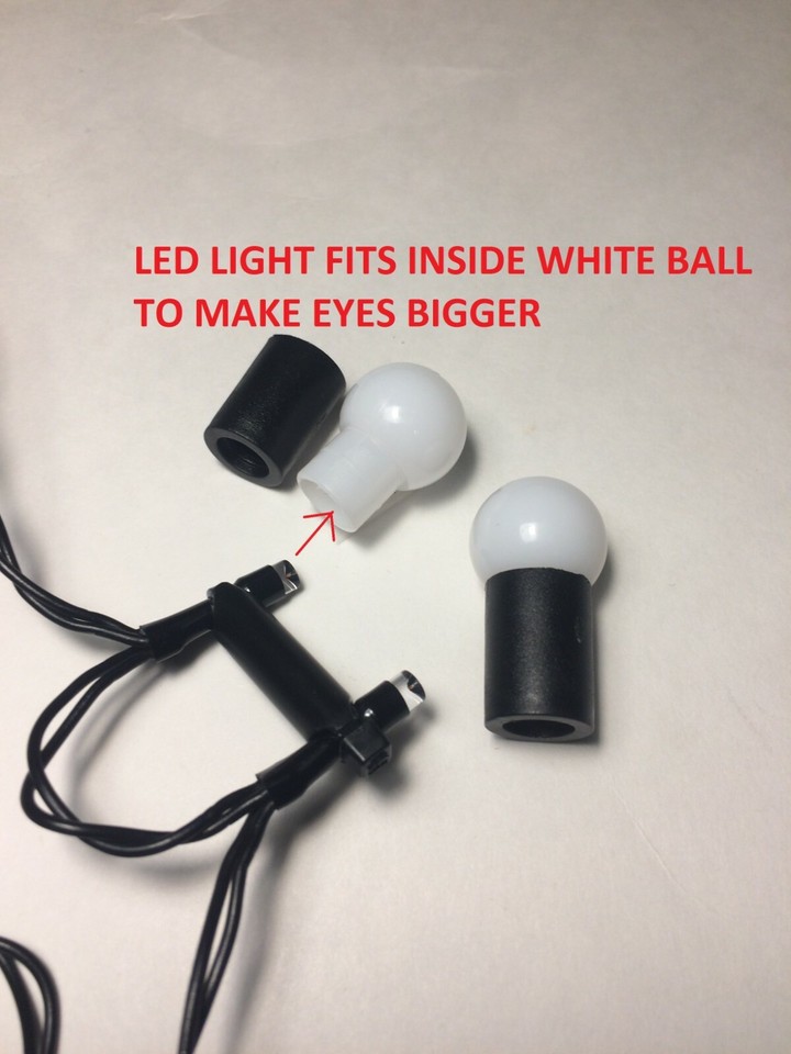 Blinking Bogeymen LED glowing red eyes prop Halloween decoration creepy ...