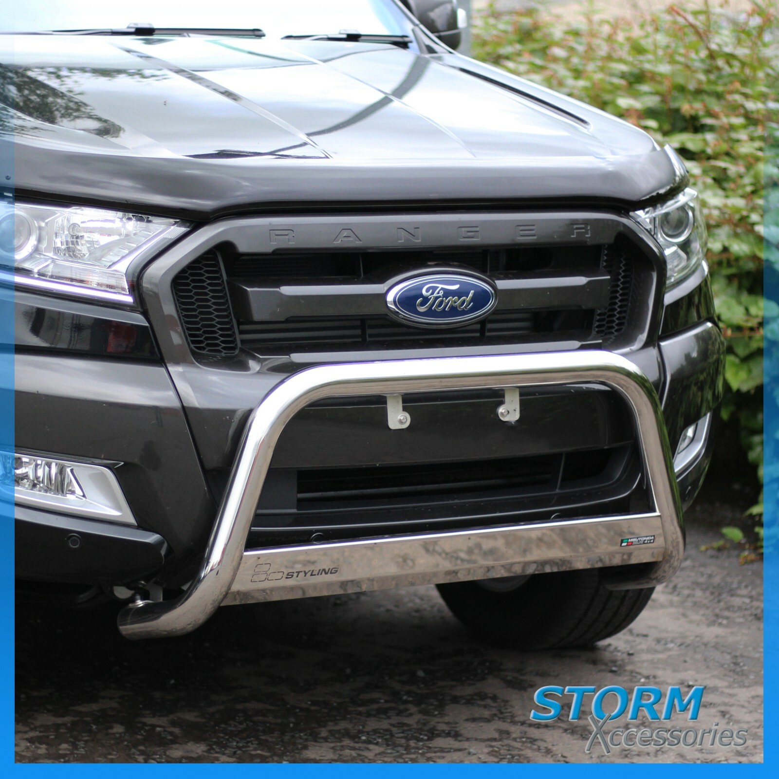 MACH Front Bar, Bull Bar, Nudge Bar EU APPROVED 63MM For Ford Ranger T6 ...