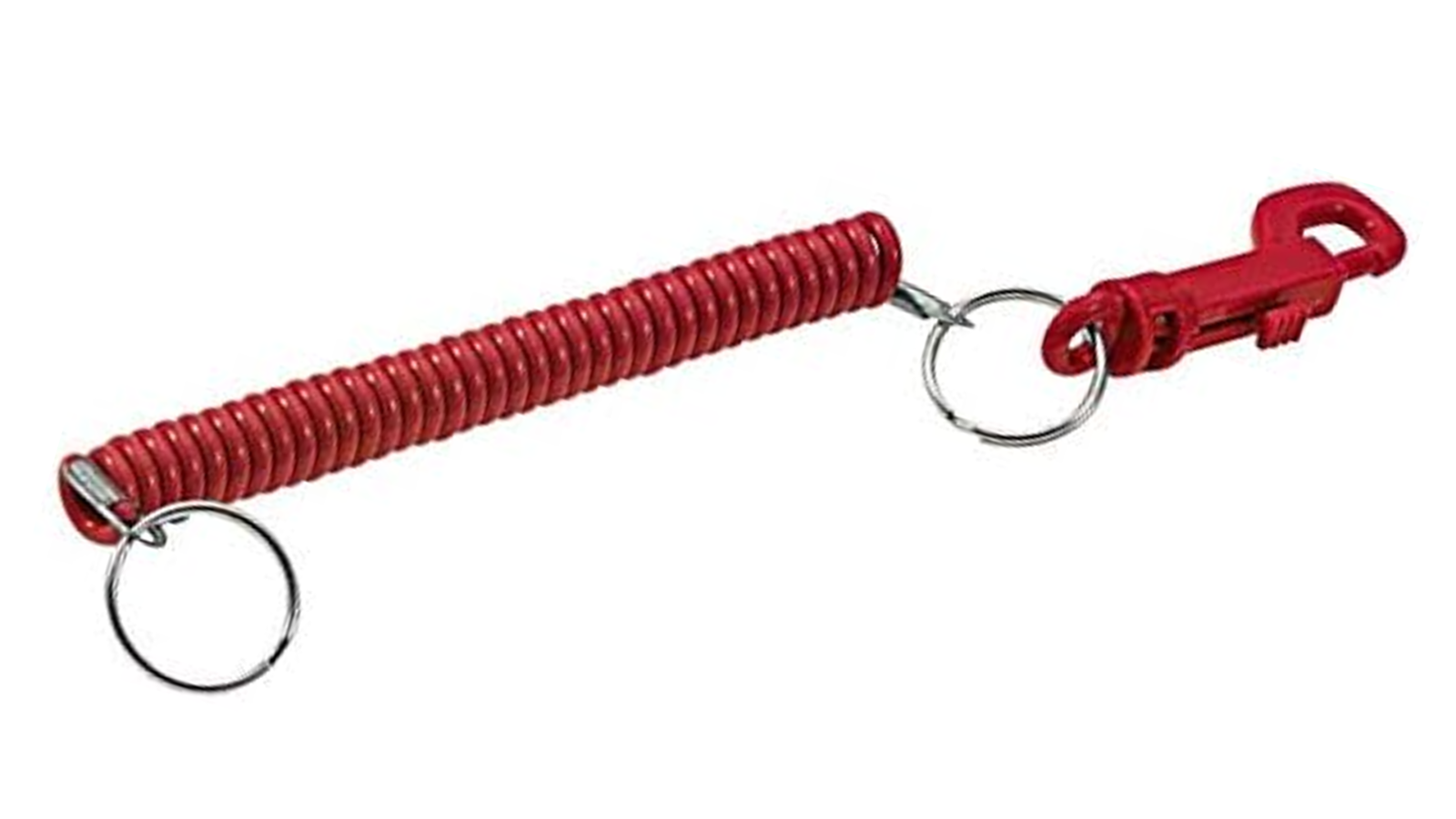 Retractable Spiral Key Chain Stretch Coil Clip-On 10-Pack Assorted ...