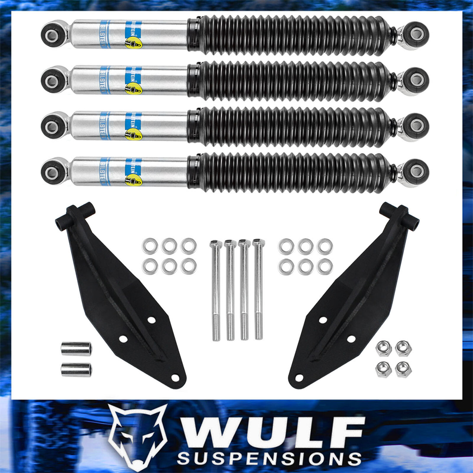Front Dual Shock Kit w/ Bilstein for 4-6" Lifts For 2000-2005 Ford ...