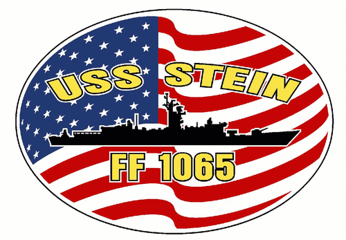 USS STEIN FF 1065 DE 1065 Oval Decal / Sticker Military USN U S Navy ...
