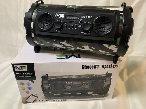 M2-Tec Wireless Stereo Bluetooth Speaker M2-1602 10W USB SD Card Radio ...