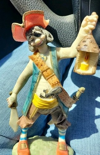 PIRATE Resin Figure With Lantern. Sword, 31/2 Tall | eBay