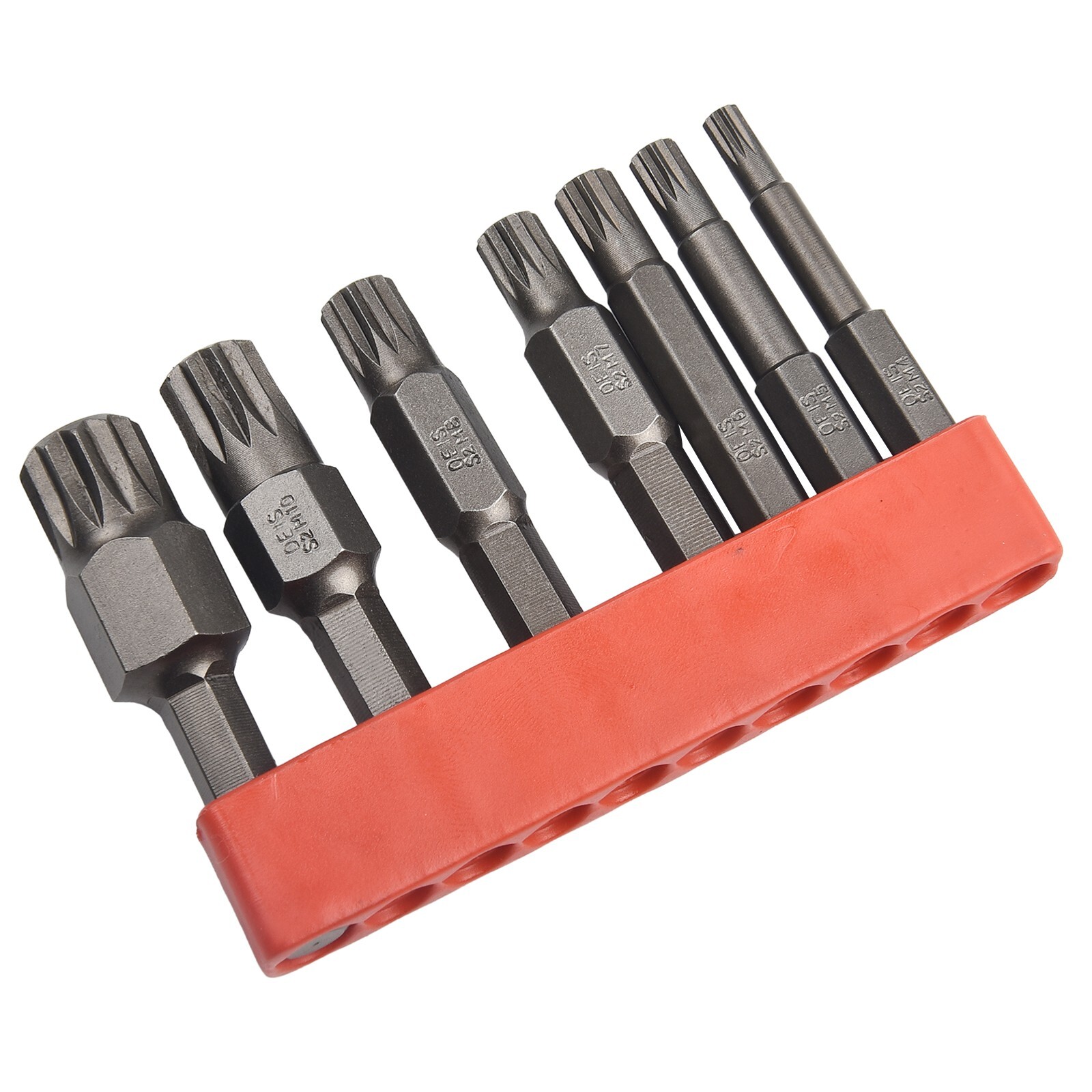 12 Point Torx Screwdriver Bit Set M4 M5 M6 M7 M8 M10 M 12 Hex Shank ...