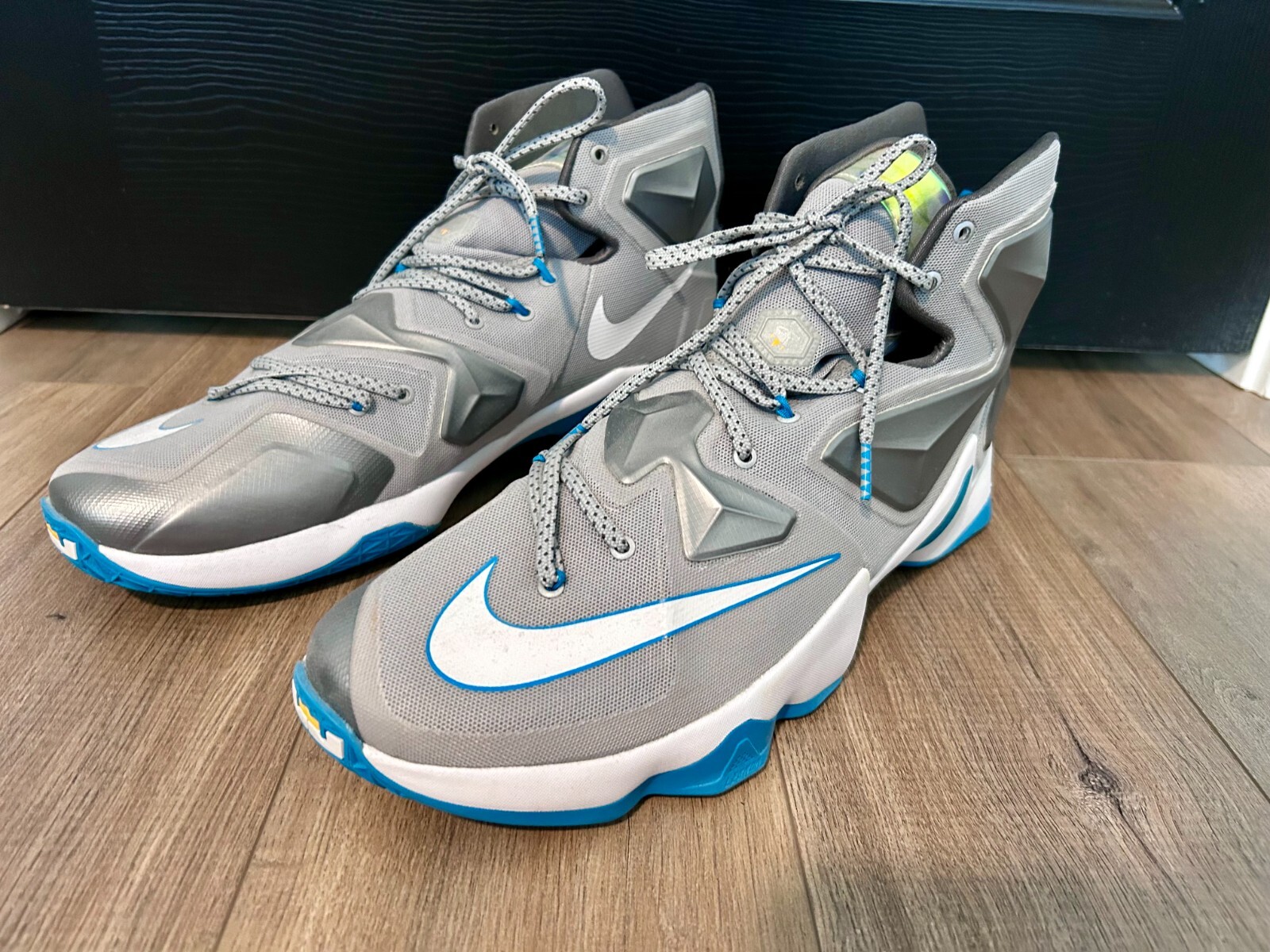 Size 15 Nike LeBron James XIII 13 Hologram Blue Lagoon Grey | eBay