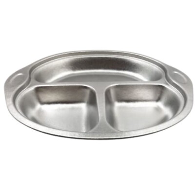 Pure Titanium GR1 3-in-1 Tableware Dinner Plate Ultra Light Divided ...