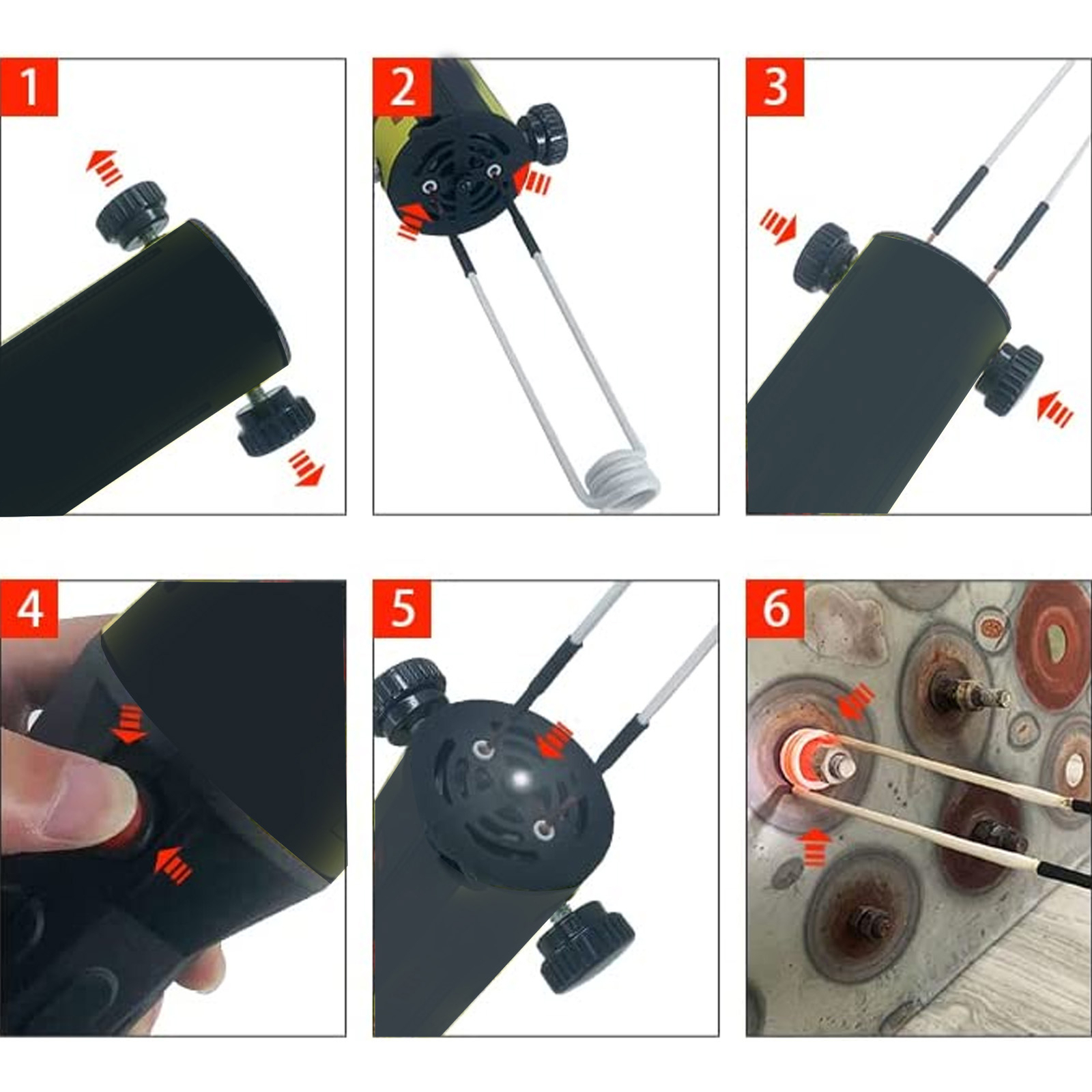 Magnetic Induction Heater Kit 1800W Handheld Automotive Bolt Buster ...