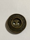 VICTORIAN ERA RARE ANTIQUE PAT. JULY. 1880 Metal BRASS BUTTON Two Holes ...