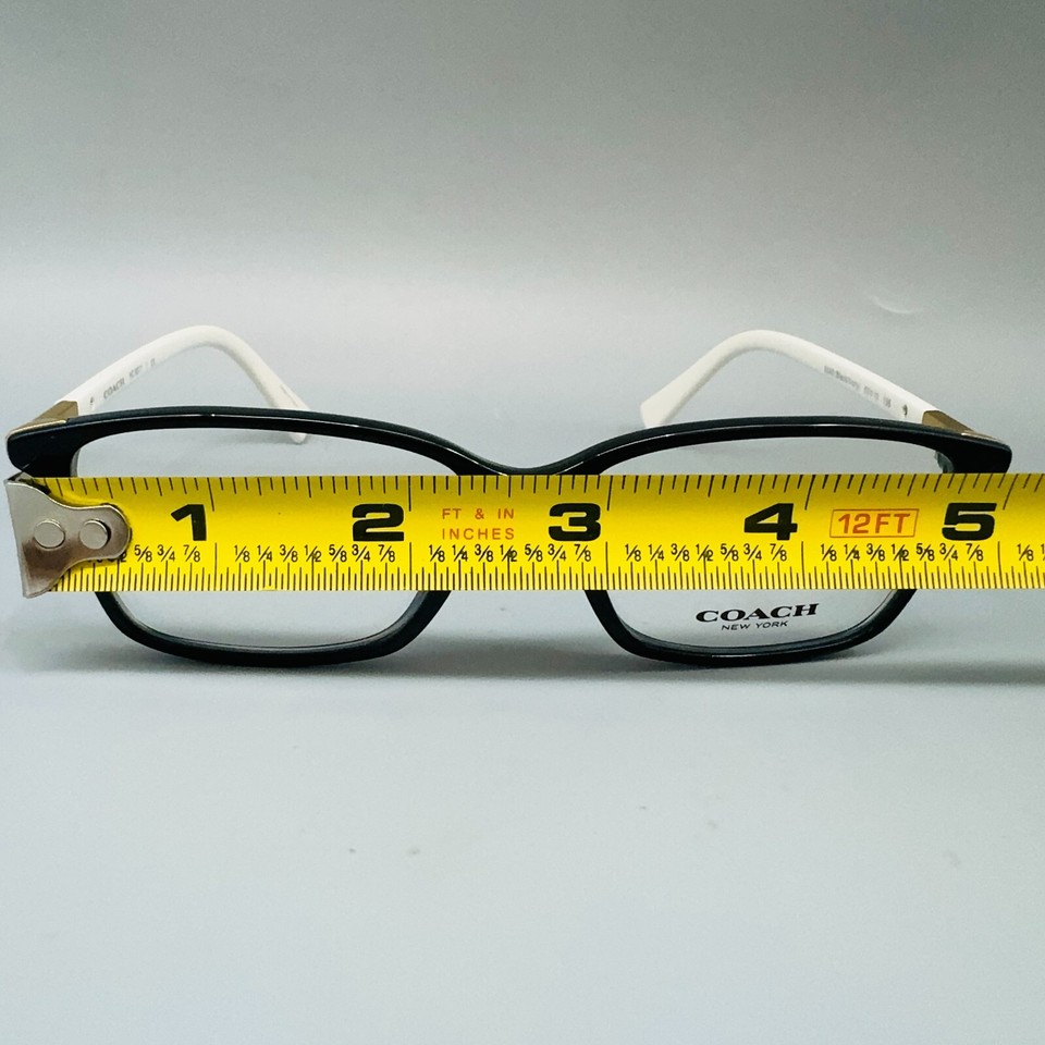 COACH HC 6077 / 5340 Eyeglasses 53-15-135mm - BLACK/IVORY 100% Original ...