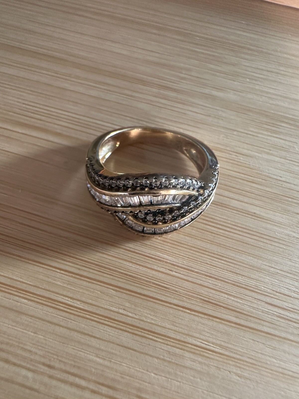 Bge 925 Ring Gold Plating Sz 6.5 - Gem