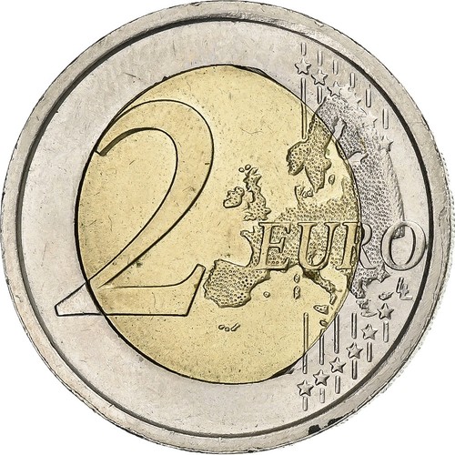 [#980253] Italy, 2 Euro, error misaligned core, 2012, Rome, Bi-Metallic ...