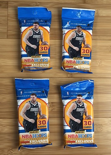 2024 NBA Hoops 30 Card Value Packs (Lot of 4) NEW Factory Sealed Packs ...