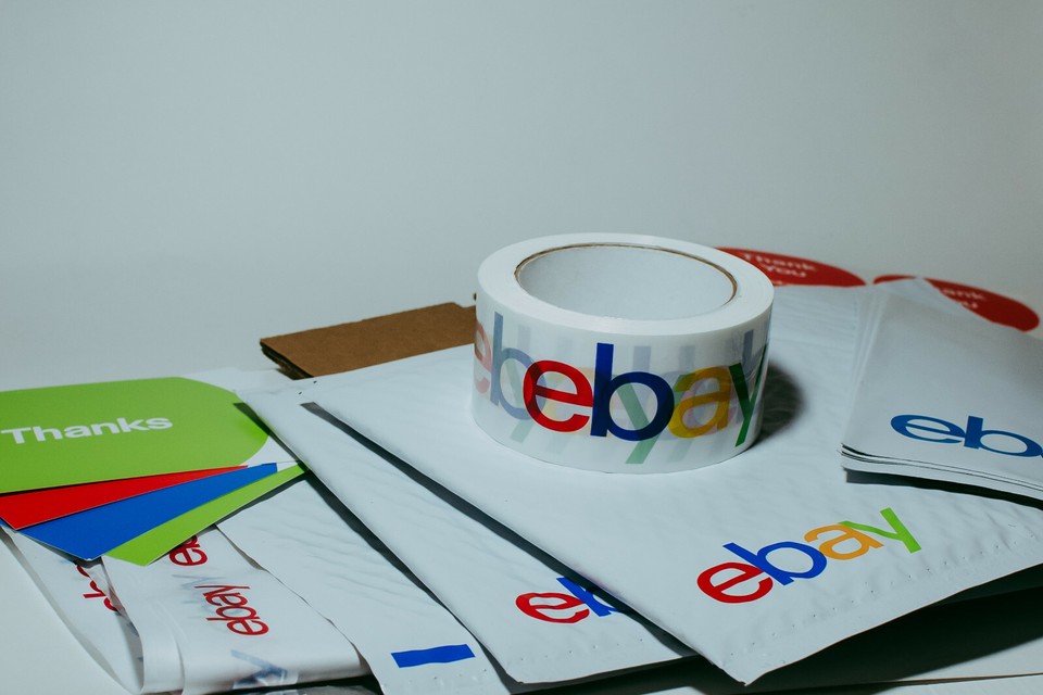 Ebay Branded Shipping Supplies STARTER KIT Box Envelopes Tape Tissue ...