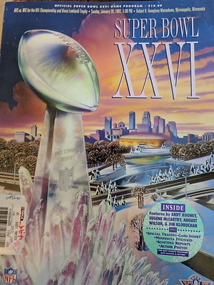 Super Bowl XXVI Game Program | eBay