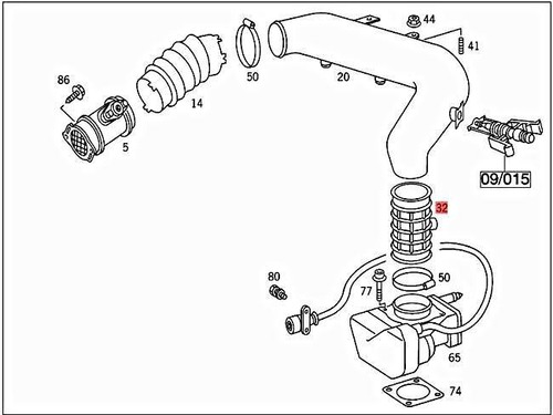 Genuine MERCEDES Air duct Intake manifold housing 1041410990 | eBay