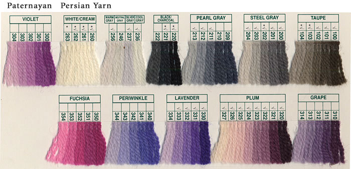 220 COLORS Paternayan Persian wool Yarn 8 yards 3-ply needlepoint #100 ...