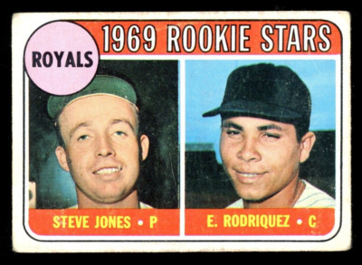 1969 TOPPS OPC O PEE CHEE BASEBALL #49 Royals Rookie Steve Jones ...