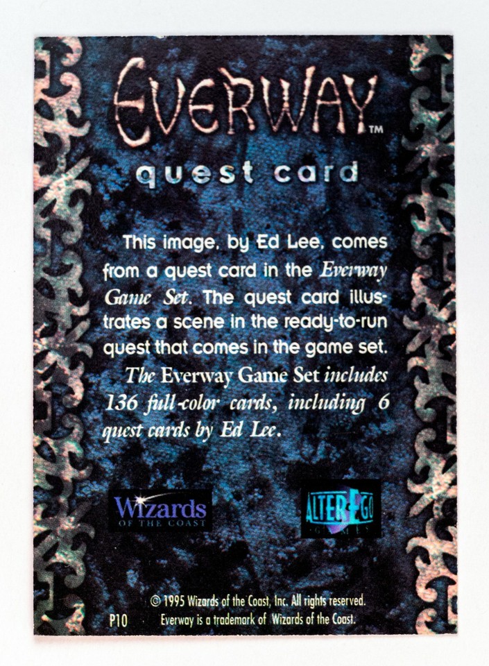 Everway #P10 (1995 Wizards Of The Coast) AlterEgo Quest Game Promo Card ...
