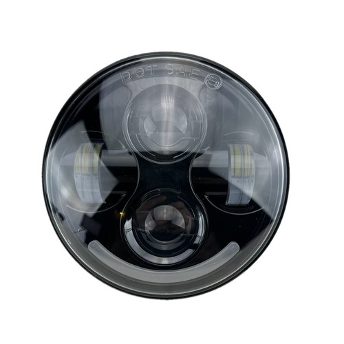 Black 5-3/4 5.75" LED Headlight High Low DRL for Harley Sportster XL ...