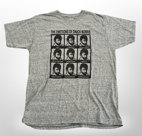 Chuck Norris Shirt Mens XL Emotions Meme Graphic Tee Kick Productions ...