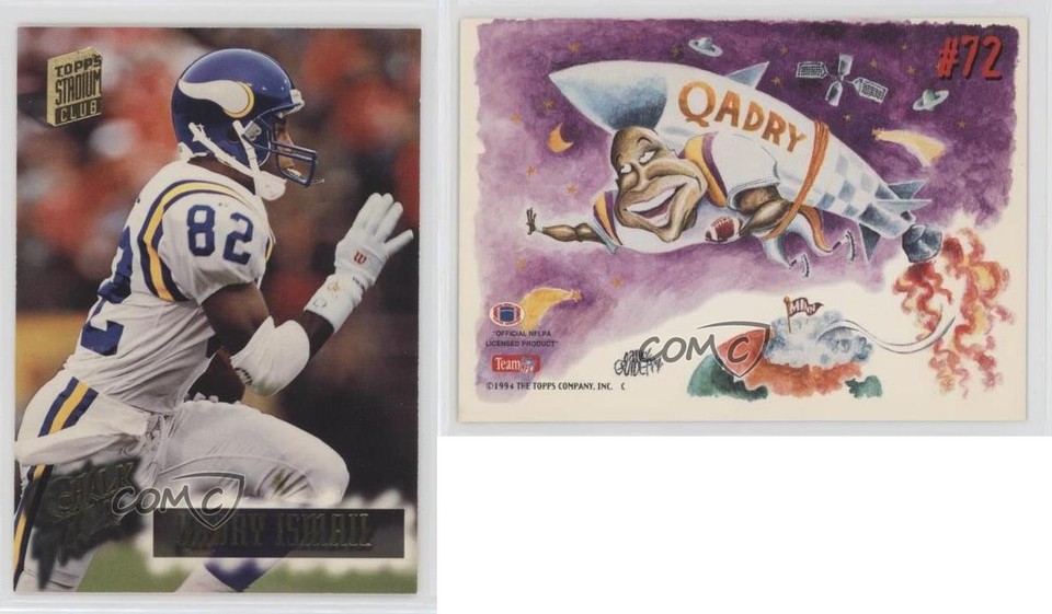 1994 Topps Stadium Club Super Bowl XXIX Embossing Qadry Ismail #72 0l2q ...