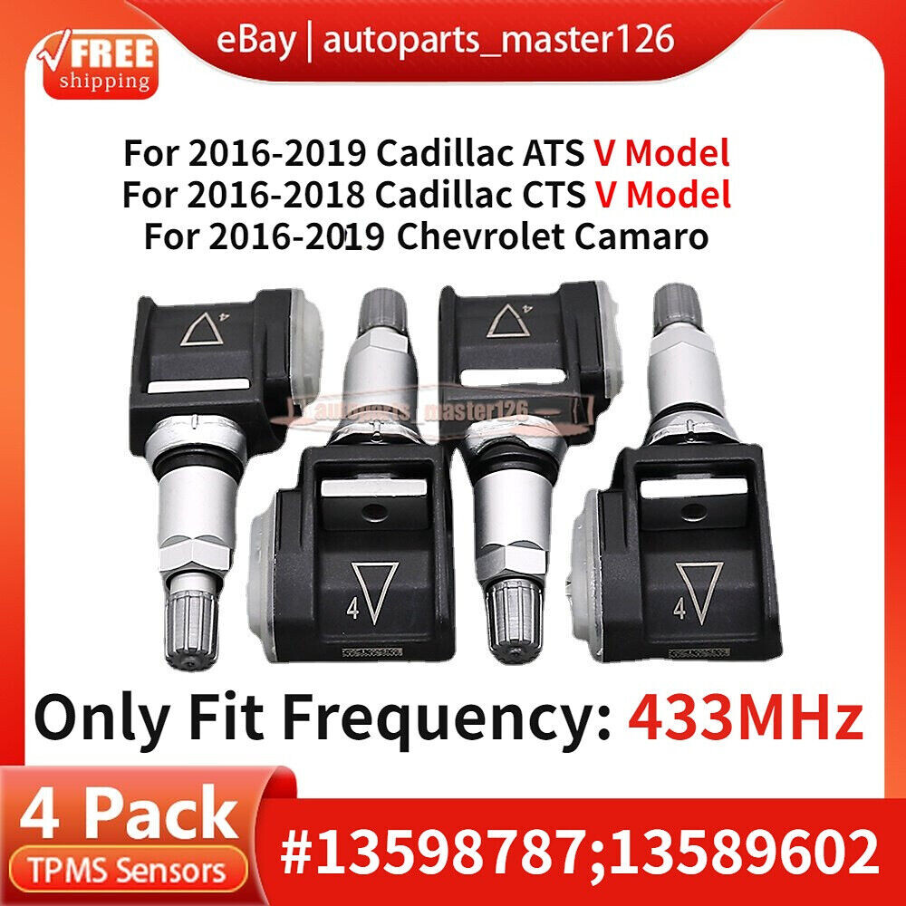 New 13598787 TPMS Tire Pressure Sensor For GM Cadillac ATS CTS 433MHz ...