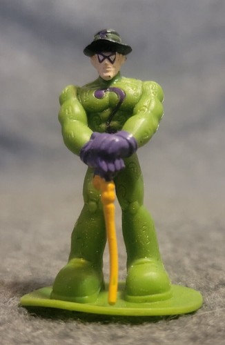 DC Comic Riddler Mini 1.5" PVC Action Figure Plastic Toy Collectible ...