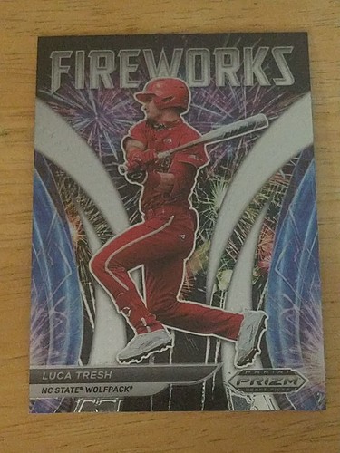 2021 Panini Prizm Draft Picks Fireworks #F-18 Luca Tresh RC | eBay