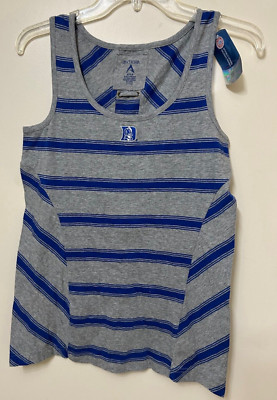 Duke Blue Devils Women's Sleeveless Striped Shirt Antigua Medium | eBay