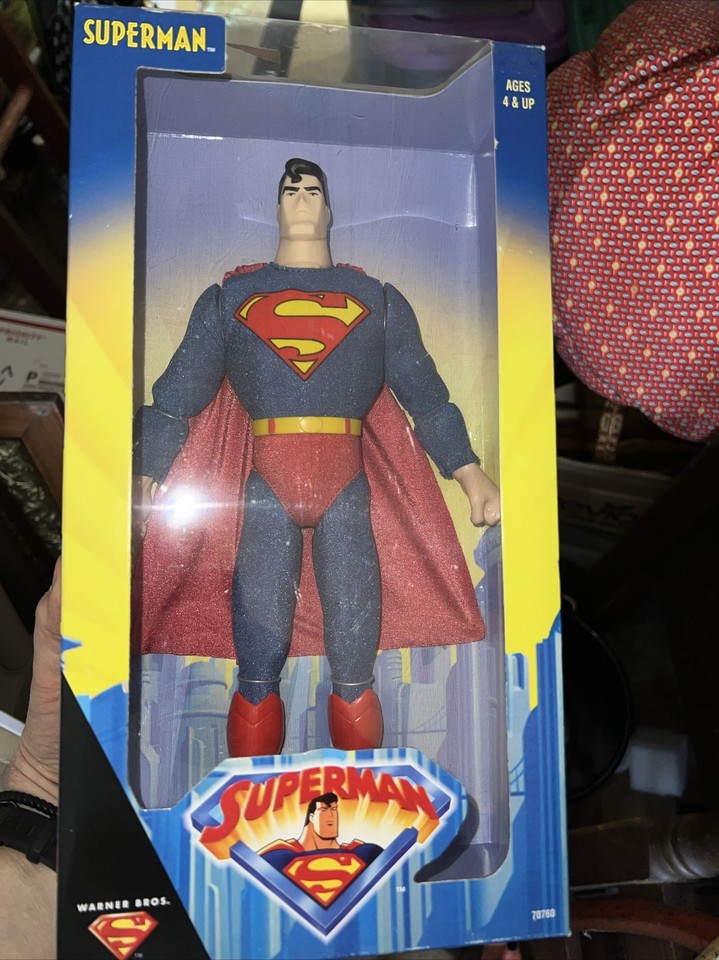 1998 Kenner Animated Series SUPERMAN 12" Inch Doll Figure NIB Hasbro ...