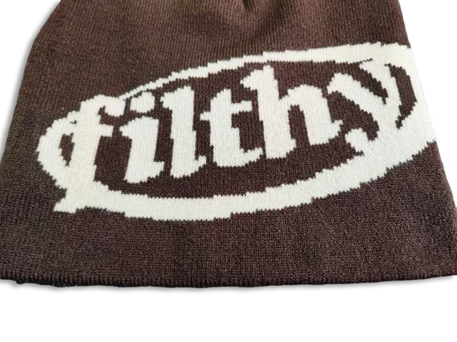 New Filthy Text Graphic Best Unisex Skull Cap Y2K Winter Knit Beanie ...