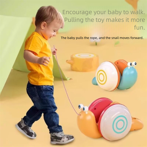 Drag Rope Baby Walker Toy Glowing Design Cartoon Pet Toy Baby Learning ...