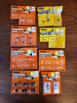 Vintage Tyco Slot Car Repair Parts Lot - 440 HP7 Tires Axles Armatures ...