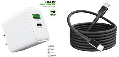 For Schok Volt SV55 SV55216 20W Wall Home Travel Charger PD & USB-A w ...