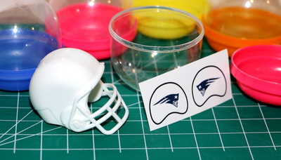 Old 2025 Rivalry NE Patriots Vending Machine Decals & Football Gumball ...