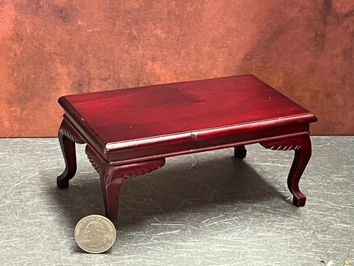 Dollhouse Miniature Dining Room Table Mahogany 1:12 in scale N228 ...