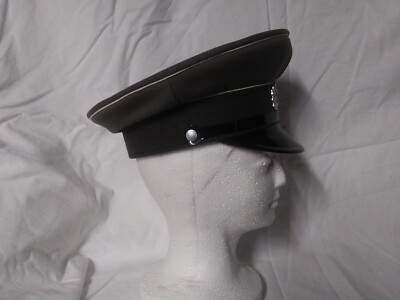 East German DDR Military Peaked Visor Cap Size 56 US 7 | eBay