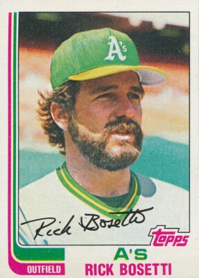 Rick Bosetti 1982 Topps #392 Oakland A's baseball card | eBay