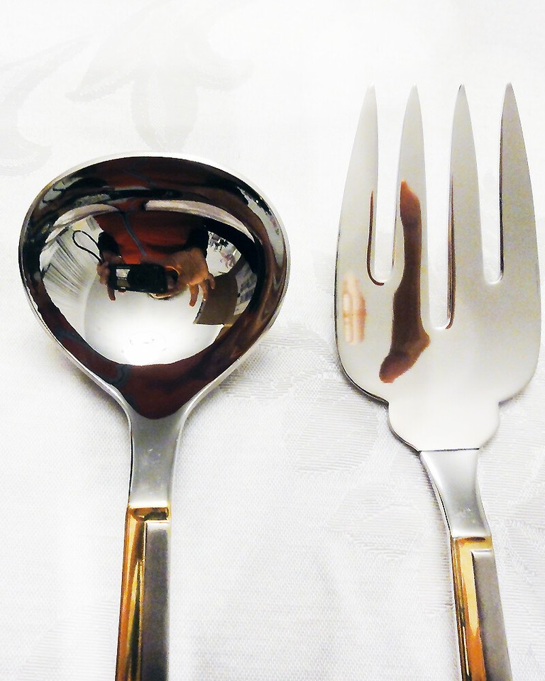 PFEIFFER AURORA GOLD 6 Piece Serving Set NEW NEVER USED made in Germany ...