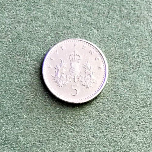 1990 UK 5 PENCE COIN QUEEN ELIZABETH II KM#937B | eBay