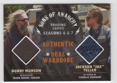 Jax Teller/Bobby SONS OF ANARCHY Seasons 6-7 Dual Wardrobe Costume Card ...