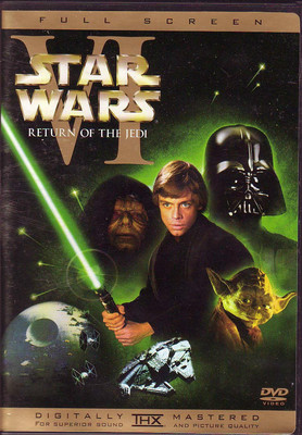 Star Wars VI Return Of The Jedi DVD (1) Disc Remastered Version Full ...