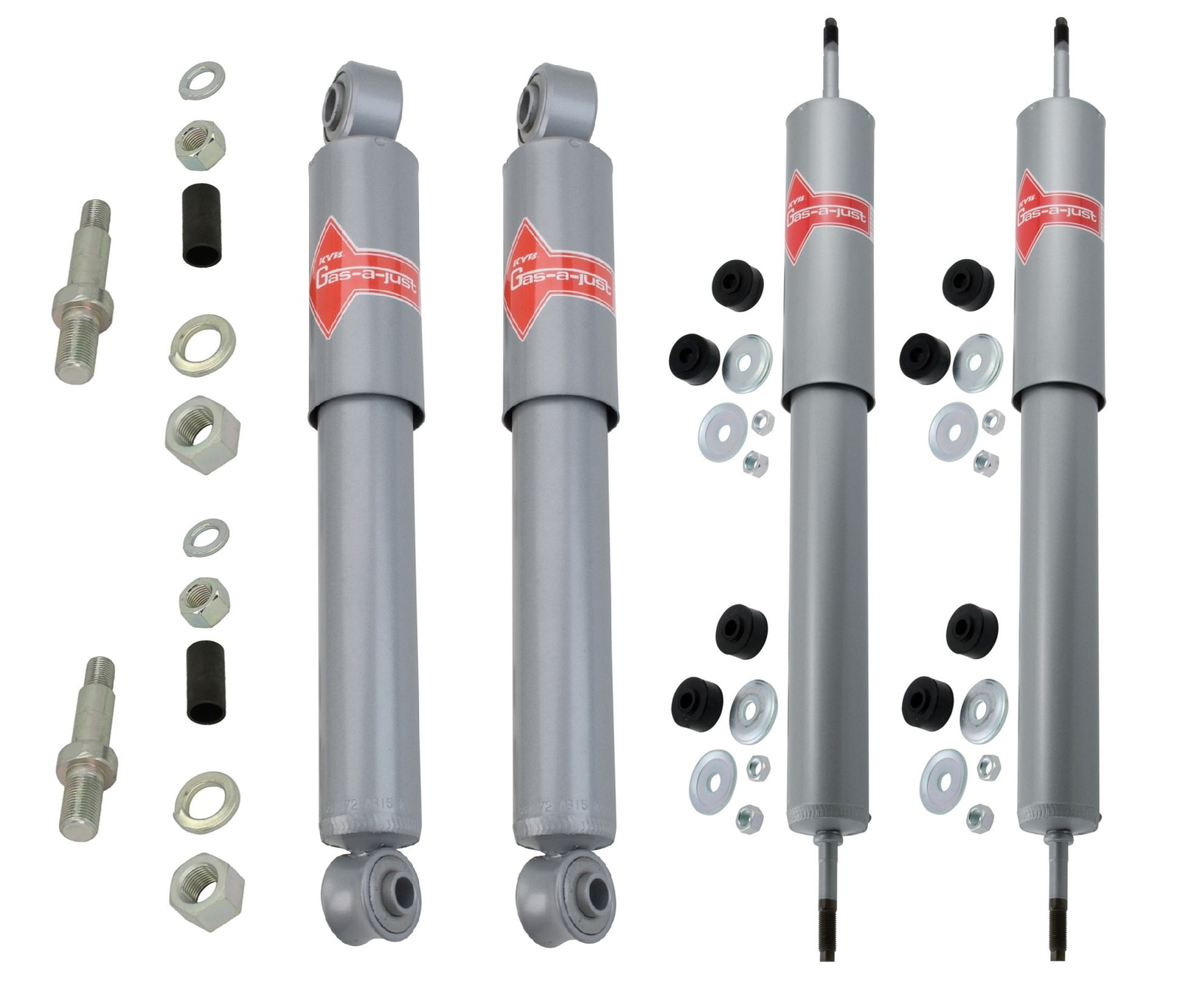 Front & Rear Shock Absorbers Kit KYB Gas-a-just Monotube For GMC P3500 ...