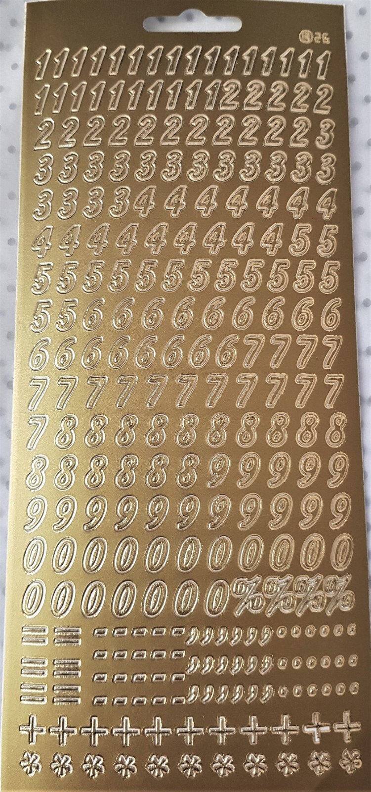 Peel Off Stickers - ALPHABET NUMBERS SYMBOLS - Gold Silver Multi Black ...