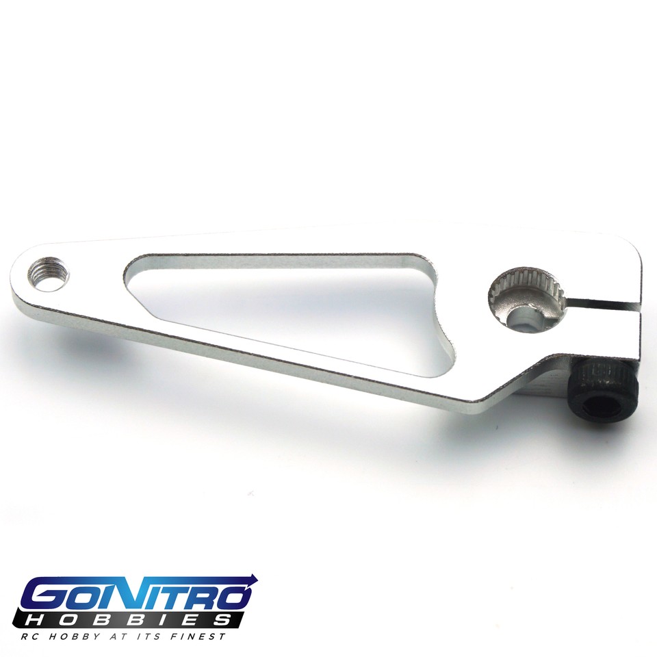 Go Nitro Hobbies 24T Aluminum A Spec Servo Arm 4 Silver Hitec | eBay